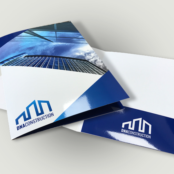 Glued A4 Presentation Folders